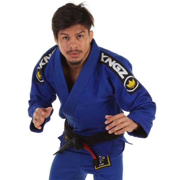 （この商品は送料無料でお届けします。沖縄、離島は除く。）【KINGZ キングズ】ブラジリアン柔術衣　上下セット（帯は付属しません）■モデル ： BASIC 2.0 ベーシック2.0■カラー：青■状態：新品世界チャンピオンのレアンドロ・ロ、ブ...