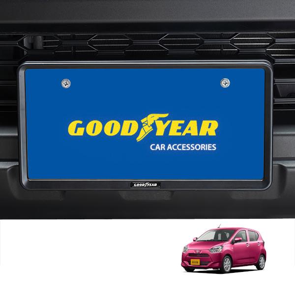 メーカー：GOODYEAR品名：GOODYEARロゴ入 ナンバーフレーム管理番号：g2291X2-TY-37内容物：本体×2セット(フロント/リア分)カラー：マットブラック材質：ABS樹脂取付方法：共締め/両面テープ備考：-適合車種：汎用品...