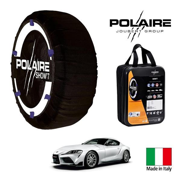 メーカー：POLAIRE商品名：スノーソックスShow7メーカー品番：S82内容物：2PCS(駆動タイヤ分)、手袋、収納ケース、説明書(外国語)管理番号：g2386カラー/材質：ブラック/ポリエステル素材説明：Polaire（ポレア）製のス...