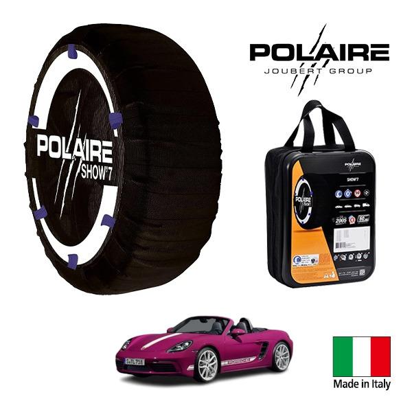 メーカー：POLAIRE商品名：スノーソックスShow7メーカー品番：S82内容物：2PCS(駆動タイヤ分)、手袋、収納ケース、説明書(外国語)管理番号：g2386カラー/材質：ブラック/ポリエステル素材説明：Polaire（ポレア）製のス...