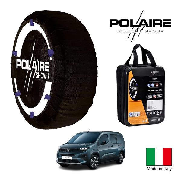 メーカー：POLAIRE商品名：スノーソックスShow7メーカー品番：S83内容物：2PCS(駆動タイヤ分)、手袋、収納ケース、説明書(外国語)管理番号：g2387カラー/材質：ブラック/ポリエステル素材説明：Polaire（ポレア）製のス...