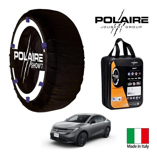 メーカー：POLAIRE商品名：スノーソックスShow7メーカー品番：S83内容物：2PCS(駆動タイヤ分)、手袋、収納ケース、説明書(外国語)管理番号：g2387カラー/材質：ブラック/ポリエステル素材説明：Polaire（ポレア）製のス...