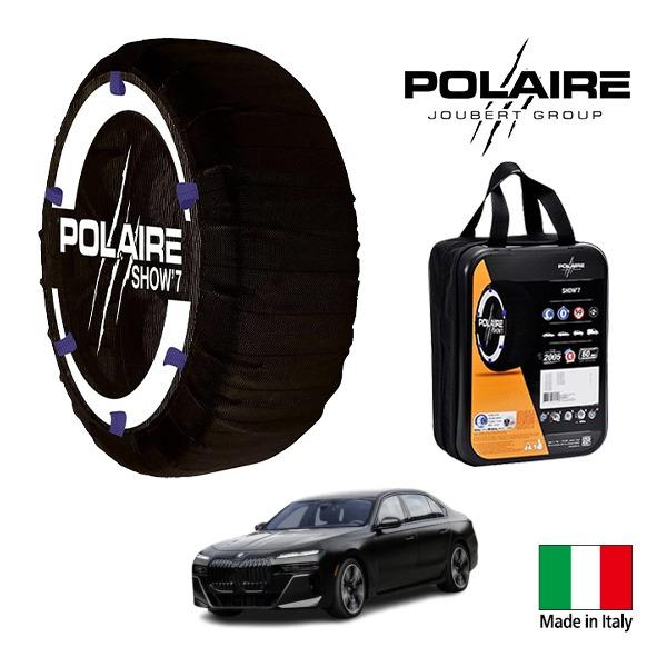 メーカー：POLAIRE商品名：スノーソックスShow7メーカー品番：S86内容物：2PCS(駆動タイヤ分)、手袋、収納ケース、説明書(外国語)管理番号：g2389カラー/材質：ブラック/ポリエステル素材説明：Polaire（ポレア）製のス...