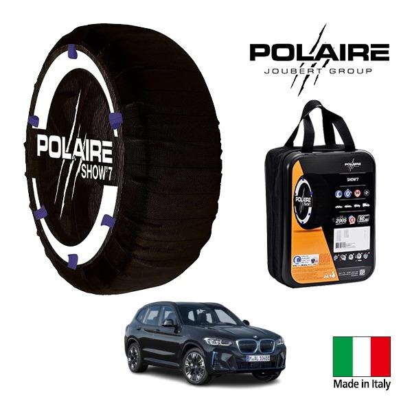 メーカー：POLAIRE商品名：スノーソックスShow7メーカー品番：S86内容物：2PCS(駆動タイヤ分)、手袋、収納ケース、説明書(外国語)管理番号：g2389カラー/材質：ブラック/ポリエステル素材説明：Polaire（ポレア）製のス...