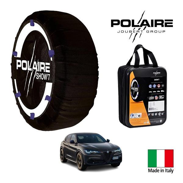 メーカー：POLAIRE商品名：スノーソックスShow7メーカー品番：S86内容物：2PCS(駆動タイヤ分)、手袋、収納ケース、説明書(外国語)管理番号：g2389カラー/材質：ブラック/ポリエステル素材説明：Polaire（ポレア）製のス...