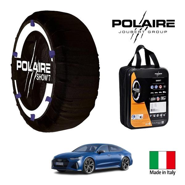 メーカー：POLAIRE商品名：スノーソックスShow7メーカー品番：S86内容物：2PCS(駆動タイヤ分)、手袋、収納ケース、説明書(外国語)管理番号：g2389カラー/材質：ブラック/ポリエステル素材説明：Polaire（ポレア）製のス...