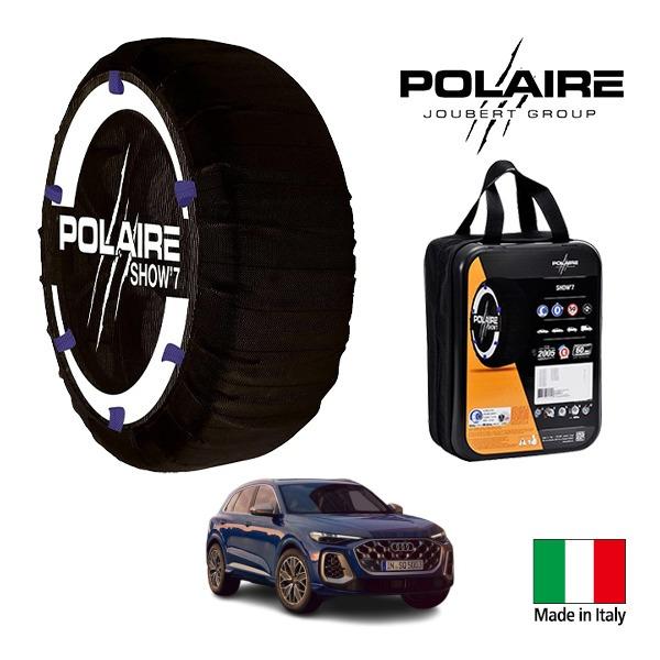 メーカー：POLAIRE商品名：スノーソックスShow7メーカー品番：S86内容物：2PCS(駆動タイヤ分)、手袋、収納ケース、説明書(外国語)管理番号：g2389カラー/材質：ブラック/ポリエステル素材説明：Polaire（ポレア）製のス...