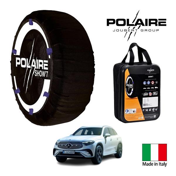 メーカー：POLAIRE商品名：スノーソックスShow7メーカー品番：S86内容物：2PCS(駆動タイヤ分)、手袋、収納ケース、説明書(外国語)管理番号：g2389カラー/材質：ブラック/ポリエステル素材説明：Polaire（ポレア）製のス...