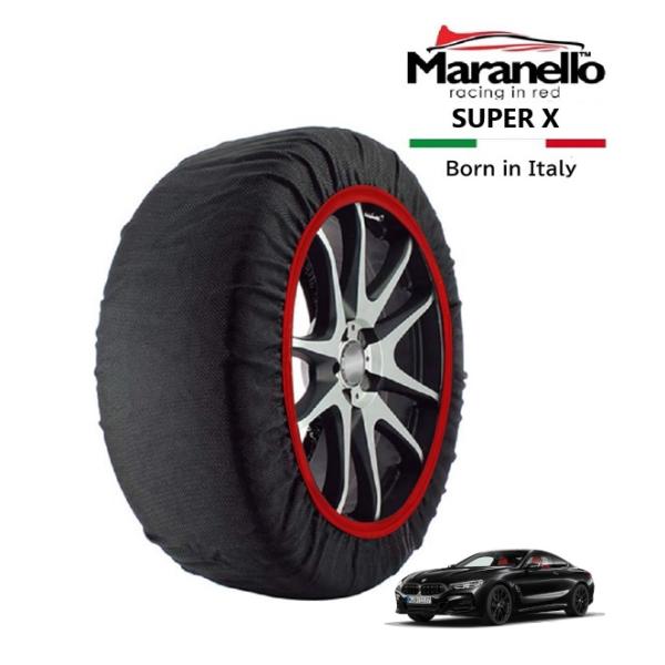 メーカー：Maranello商品名：Maranello SUPER X スノーソックスメーカー品番：SUPERX-L内容物：2PCS(駆動タイヤ分)、手袋、収納ケース、説明書(外国語)管理番号：g2457カラー/材質：ブラック/ポリエステル...