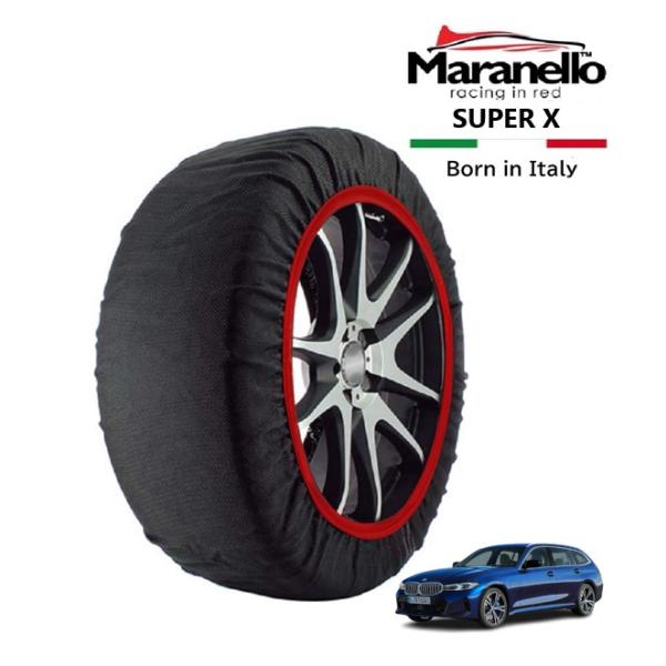 メーカー：Maranello商品名：Maranello SUPER X スノーソックスメーカー品番：SUPERX-L内容物：2PCS(駆動タイヤ分)、手袋、収納ケース、説明書(外国語)管理番号：g2457カラー/材質：ブラック/ポリエステル...