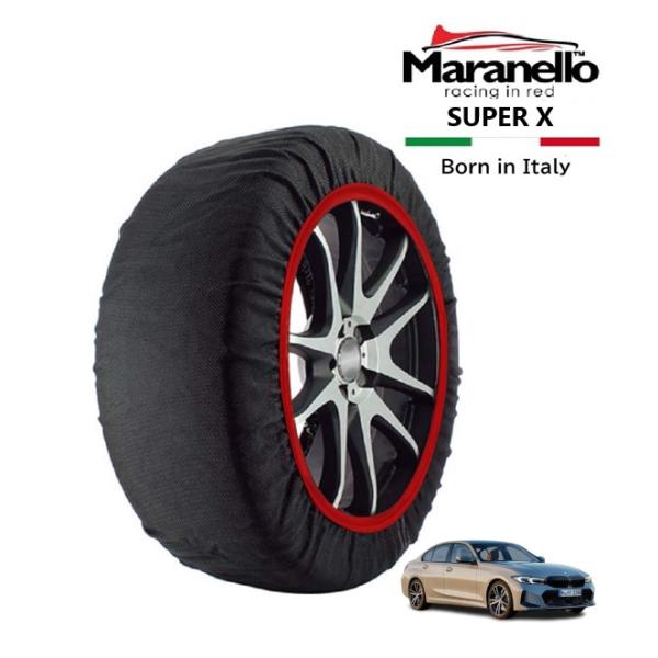 メーカー：Maranello商品名：Maranello SUPER X スノーソックスメーカー品番：SUPERX-L内容物：2PCS(駆動タイヤ分)、手袋、収納ケース、説明書(外国語)管理番号：g2457カラー/材質：ブラック/ポリエステル...