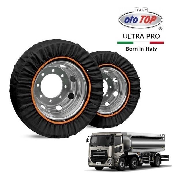 メーカー：oto TOP商品名：ULTRA PRO Truck スノーソックスメーカー品番：PRO-RX170内容物：2PCS(駆動タイヤ分)、手袋、収納ケース、説明書(外国語)管理番号：g2458-4カラー/材質：ブラック/ポリエステル素...