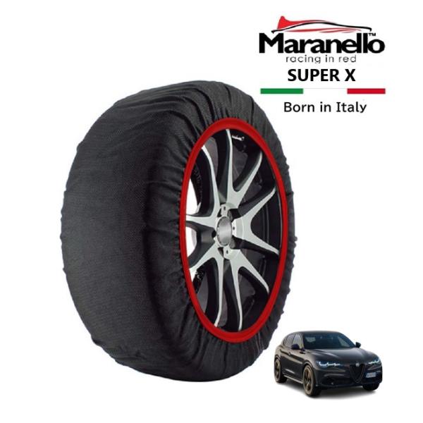 メーカー：Maranello商品名：Maranello SUPER X スノーソックスメーカー品番：SUPERX-XL内容物：2PCS(駆動タイヤ分)、手袋、収納ケース、説明書(外国語)管理番号：g2504カラー/材質：ブラック/ポリエステ...