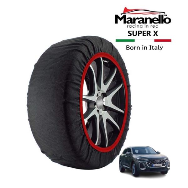 メーカー：Maranello商品名：Maranello SUPER X スノーソックスメーカー品番：SUPERX-XL内容物：2PCS(駆動タイヤ分)、手袋、収納ケース、説明書(外国語)管理番号：g2504カラー/材質：ブラック/ポリエステ...
