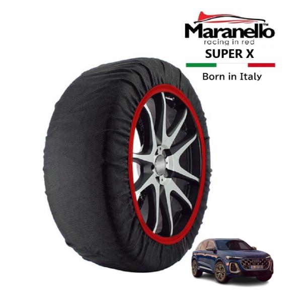 メーカー：Maranello商品名：Maranello SUPER X スノーソックスメーカー品番：SUPERX-XL内容物：2PCS(駆動タイヤ分)、手袋、収納ケース、説明書(外国語)管理番号：g2504カラー/材質：ブラック/ポリエステ...