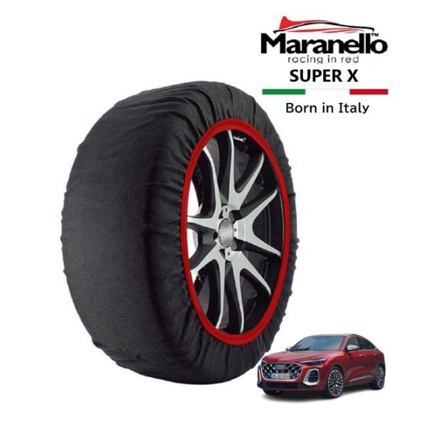 メーカー：Maranello商品名：Maranello SUPER X スノーソックスメーカー品番：SUPERX-XL内容物：2PCS(駆動タイヤ分)、手袋、収納ケース、説明書(外国語)管理番号：g2504カラー/材質：ブラック/ポリエステ...