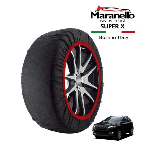 メーカー：Maranello商品名：Maranello SUPER X スノーソックスメーカー品番：SUPERX-XL内容物：2PCS(駆動タイヤ分)、手袋、収納ケース、説明書(外国語)管理番号：g2504カラー/材質：ブラック/ポリエステ...