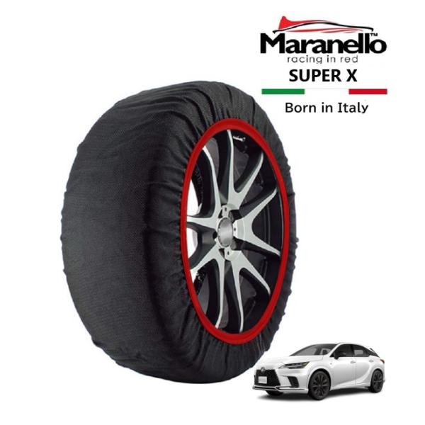 メーカー：Maranello商品名：Maranello SUPER X スノーソックスメーカー品番：SUPERX-XL内容物：2PCS(駆動タイヤ分)、手袋、収納ケース、説明書(外国語)管理番号：g2504カラー/材質：ブラック/ポリエステ...