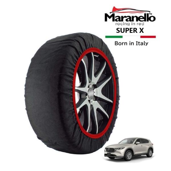メーカー：Maranello商品名：Maranello SUPER X スノーソックスメーカー品番：SUPERX-XL内容物：2PCS(駆動タイヤ分)、手袋、収納ケース、説明書(外国語)管理番号：g2504カラー/材質：ブラック/ポリエステ...