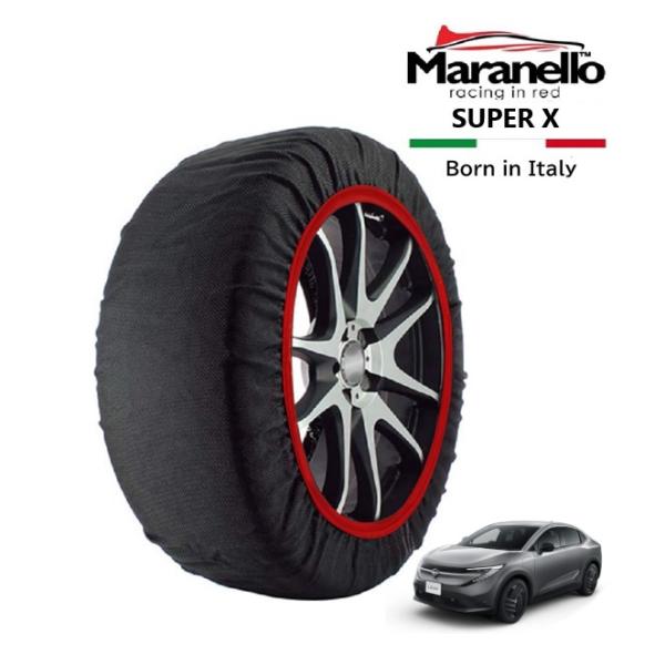メーカー：Maranello商品名：Maranello SUPER X スノーソックスメーカー品番：SUPERX-XL内容物：2PCS(駆動タイヤ分)、手袋、収納ケース、説明書(外国語)管理番号：g2504カラー/材質：ブラック/ポリエステ...