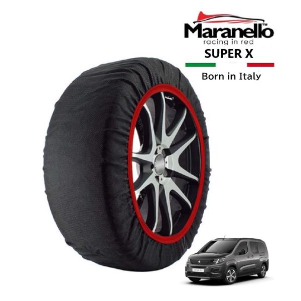 メーカー：Maranello商品名：Maranello SUPER X スノーソックスメーカー品番：SUPERX-XL内容物：2PCS(駆動タイヤ分)、手袋、収納ケース、説明書(外国語)管理番号：g2504カラー/材質：ブラック/ポリエステ...