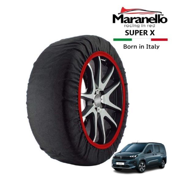 メーカー：Maranello商品名：Maranello SUPER X スノーソックスメーカー品番：SUPERX-XL内容物：2PCS(駆動タイヤ分)、手袋、収納ケース、説明書(外国語)管理番号：g2504カラー/材質：ブラック/ポリエステ...