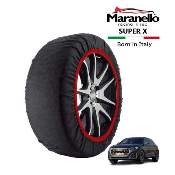 メーカー：Maranello商品名：Maranello SUPER X スノーソックスメーカー品番：SUPERX-XXL内容物：2PCS(駆動タイヤ分)、手袋、収納ケース、説明書(外国語)管理番号：g2505カラー/材質：ブラック/ポリエス...