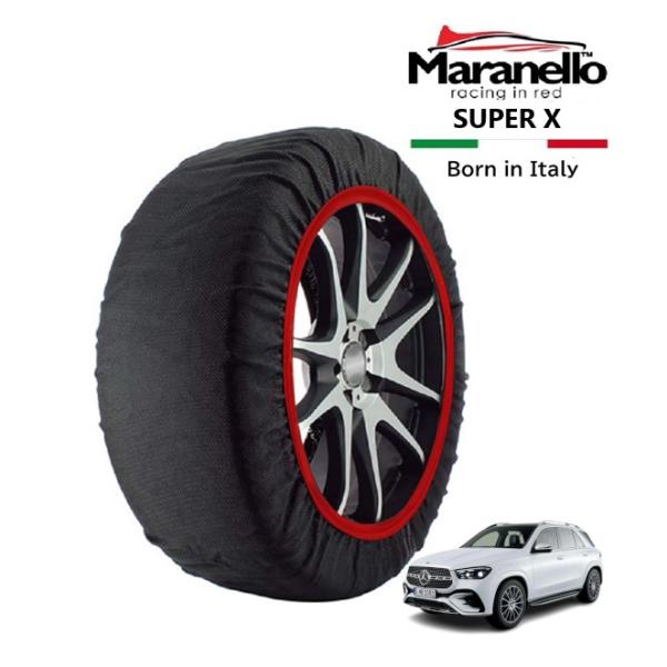 メーカー：Maranello商品名：Maranello SUPER X スノーソックスメーカー品番：SUPERX-XXL内容物：2PCS(駆動タイヤ分)、手袋、収納ケース、説明書(外国語)管理番号：g2505カラー/材質：ブラック/ポリエス...