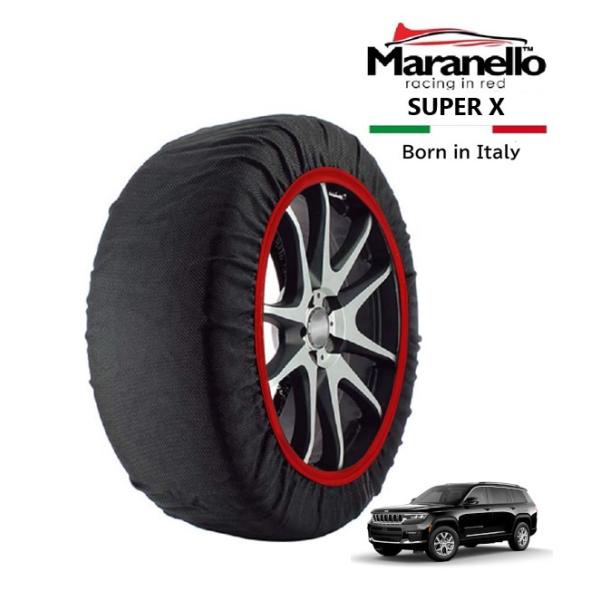メーカー：Maranello商品名：Maranello SUPER X スノーソックスメーカー品番：SUPERX-XXL内容物：2PCS(駆動タイヤ分)、手袋、収納ケース、説明書(外国語)管理番号：g2505カラー/材質：ブラック/ポリエス...