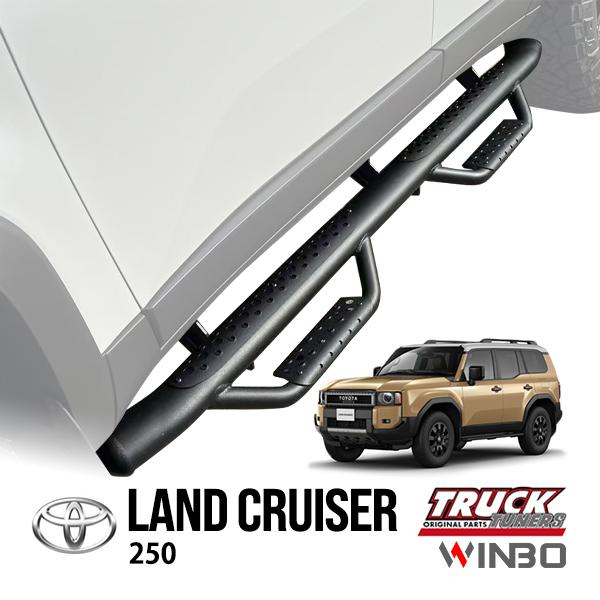 メーカー：WINBO品名：サイドステップ内容物：本体、取付金具管理番号：g2877材質：スチール製品重量：25kg耐荷重：約100kg取付方法：金具固定備考：-適合車種：ランドクルーザー250令和6年4月〜現行TRJ250W GDJ250W...