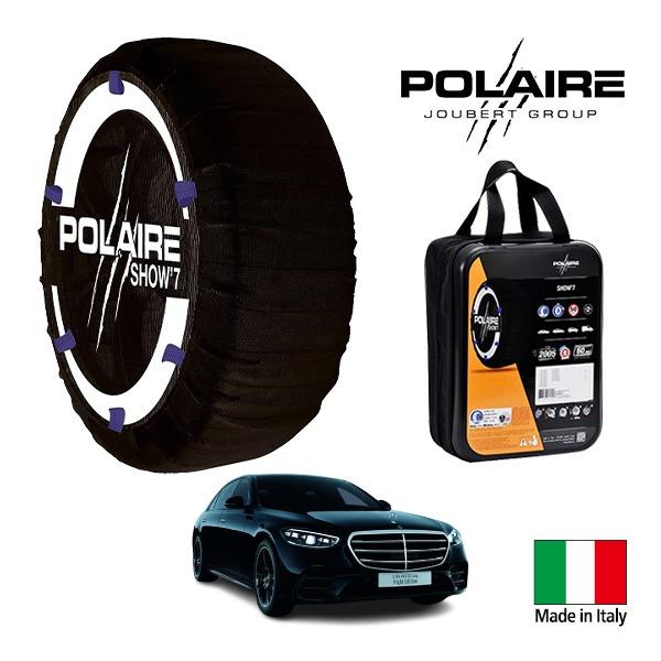 メーカー：POLAIRE商品名：スノーソックスShow7メーカー品番：S84内容物：2PCS(駆動タイヤ分)、手袋、収納ケース、説明書(外国語)管理番号：g2913カラー/材質：ブラック/ポリエステル素材説明：Polaire（ポレア）製のス...