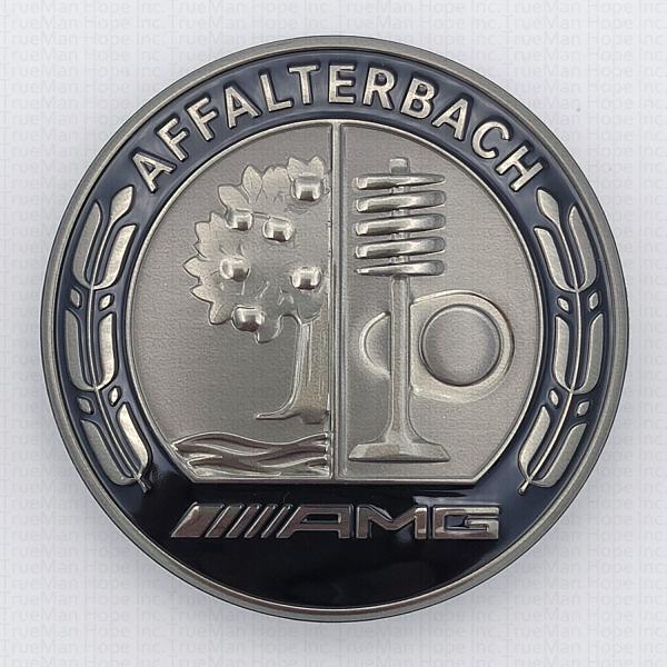 Mercedes-AMG 純正 部品AMG ダ ーク・クローム・アファルターバッハ・ロゴ・フロント・バンパー・エンブレムAMG GT C192SL-Class R232A-Class W177/V177CLA-Class C118/X118...