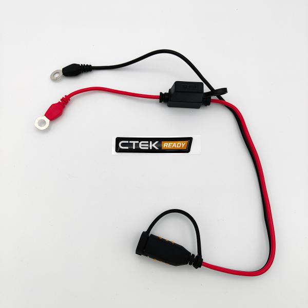 CTEK (シーテック)コンフォート・コネクトアイレット・コネクションリード・M6(6mm)ブランク・パッケージヒューズ付きCTEK READY ステッカー付属CTEK 56-260 WC56260CTEK56260CTEK 56260WC...