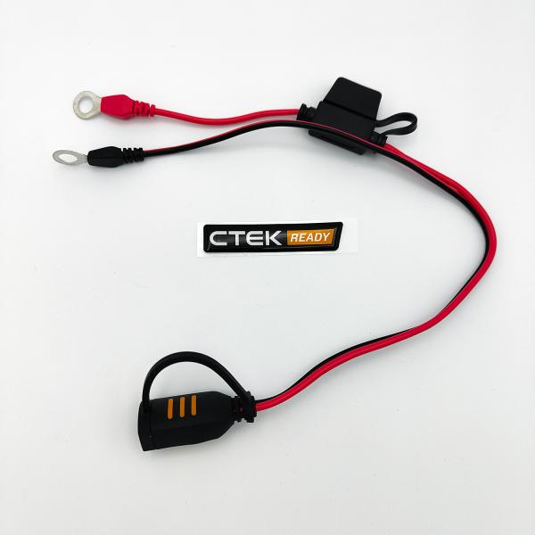 CTEK (シーテック)コンフォート・コネクトアイレット・コネクションリード・M8(8mm)ブランク・パッケージヒューズ付きCTEK READY ステッカー付属CTEK 56-261 WC56261CTEK56261CTEK 56261WC...