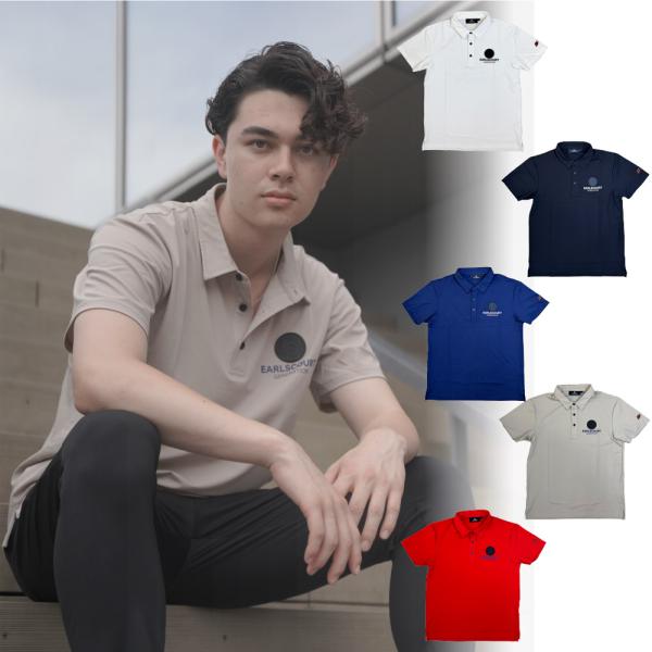 EARLSCOURT アールズコート ゴルフウェア チェックドット モックネックトップ CHECK DOT 半袖 メンズ かっこいい EC-G043 お取り寄せ商品■point生地が柔らかく着心地の良い素材インパクトのあるバラ柄が特徴のモッ...