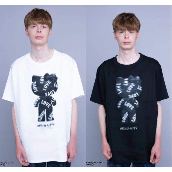 TRIPY ART Tシャツ メンズ レディース おしゃれ ブランド かっこいい かわいい HELLOW KITTY LOVE TR-027【お取り寄せ】サンリオ　オフィシャルコラボ　HELLO KITTY BLAKシリーズ。デザイナーが描...
