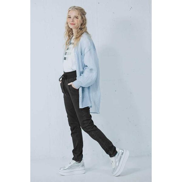 INDIMARK INDKNIT テーパードパンツ ウエストリブ レディース おしゃれ ブランド かわいい ブラック　WK008【お取り寄せ】※こちらの商品はメーカーよりお取り寄せ対応となります。在庫がない場合もございます。新シリーズが登場...