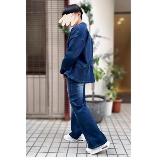 INDIMARK INDKNITジーンズ デニムパンツ レディース おしゃれ ブランド かわいい サイドラインワイド ベーシックブルー WK010【お取り寄せ】※こちらの商品はメーカーよりお取り寄せ対応となります。在庫がない場合もございます...