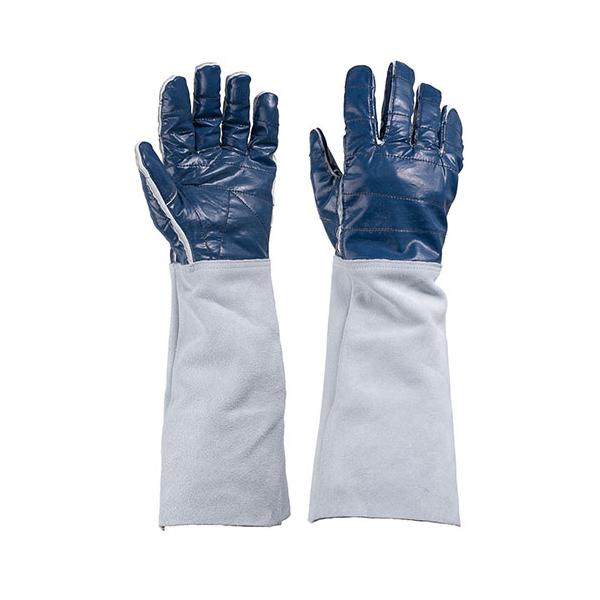 納期について：メーカー直送品(代引き不可)【 特長 】・W構造で手をしっかりガードします。・豚皮のしなやかさはそのままに突き刺し防止性能を高めました。・腕まで保護するので安心・安全、柑橘類の樹木の収穫・剪定や栗拾いなどのドゲ対策に最適です。...