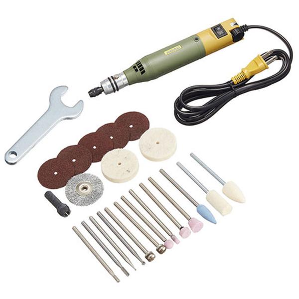 納期について：メーカー直送品(代引き不可)【 特長 】・ミニルーターセットです。・ネオジムマグネットを使用したDC100Vモーターを搭載しており、小型で強力なパワーを引き出します。・操作しやすいスピードコントロールで、任意の回転数に調節しま...