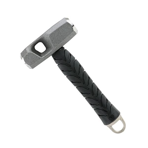 納期について：メーカー直送品(代引き不可)【 特長 】・腰回りのカラビナに直接脱着ができる、携帯に便利な特殊形状のハンマーです。・ヘッド部をカラビナに脱着が出来るように設計した、携帯性を高めたハンマーです。・柄尻には、セフティコードを取り付...