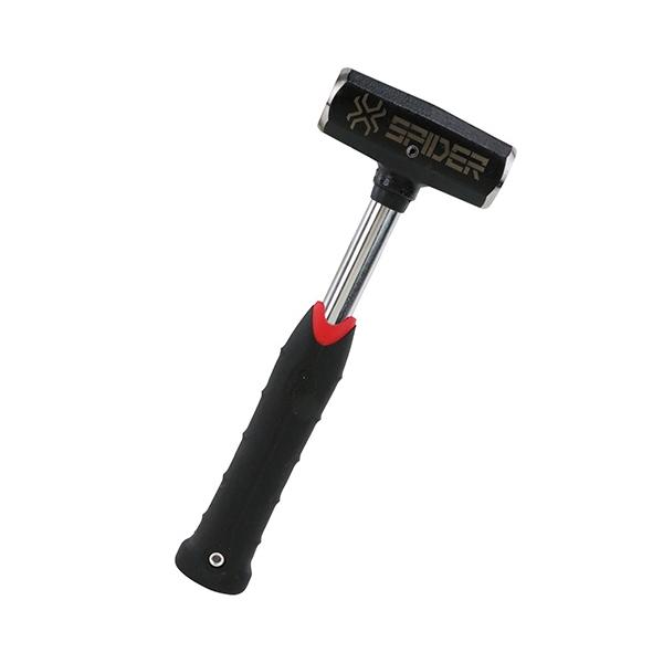 納期について：メーカー直送品(代引き不可)【 特長 】・特殊GEL素材を内蔵した、足場作業用ハンマーです。・GEL素材をグリップに内蔵し、打撃時の手への衝撃を低減します。・グリップ柄尻付近には、接続コードを通すことができる穴がありますので、...