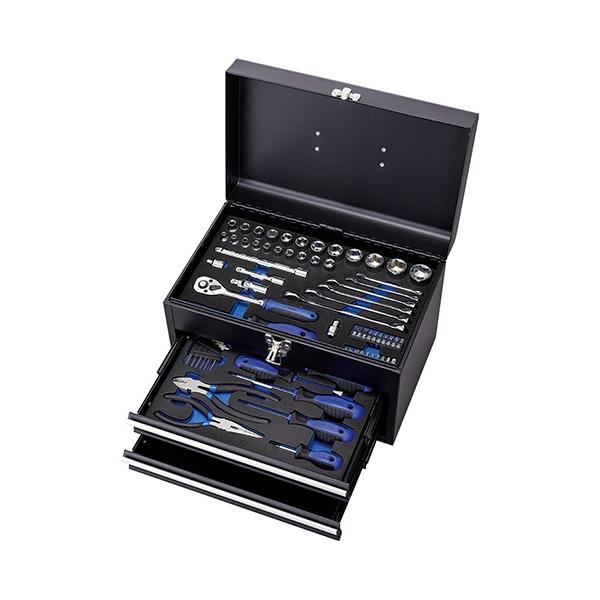 納期について：メーカー直送品(代引き不可)【 仕様 】品名:E-Value 整備工具セット ミニチェスト EST-2670BK入組数:70pcsセット内容:6.35mm差込角ソケット(4・5・5.5・6・7・8・9・10・11・12mm)9...