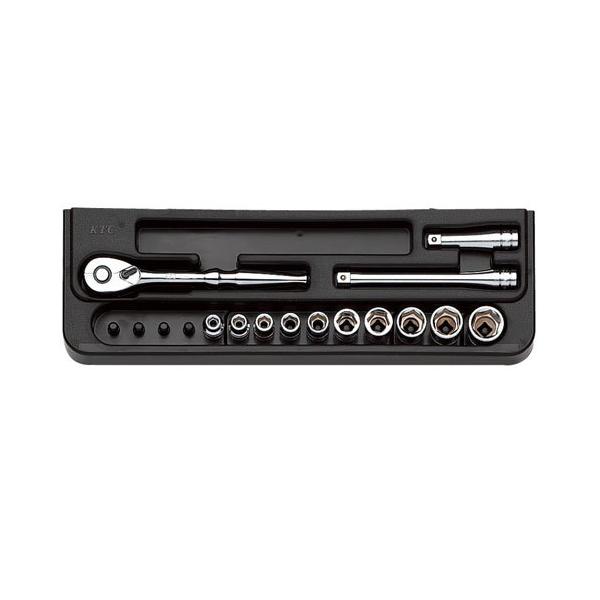 納期について：【取寄】通常3〜5日の発送予定(土日祝除く)●こちらの商品はインチ対応ソケットです。■仕様品名:6.3sq.ソケットレンチセット[13点]インチサイズ品番:TB210B重量:400g【セット内容】・ソケット　(六角):B2-3...