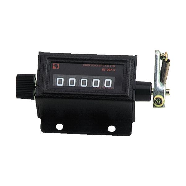 納期について：取寄品3〜5営業日目発送予定★欠品時除くメーカー名：(株)古里精機製作所【 特長 】・主に往復運動、回転運動の計数に使用します。レバーが45°往復することにより1つの数字が進みます。【 仕様 】品名:古里 207型 カウンタ小...