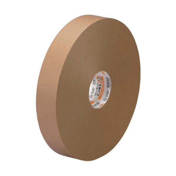 納期について：取寄品3〜5営業日目発送予定★欠品時除くメーカー名：積水化学工業(株)【 特長 】・クラフトテープ本来の使いやすさに、滑りにくい・重ねて貼れる・文字が書ける、3つの機能をプラスしたテープです。【 用途 】・自動封緘機によるダン...