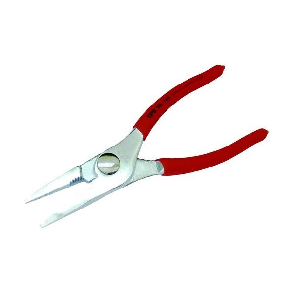 納期について：取寄品3〜5営業日目発送予定★欠品時除くメーカー名：(株)IPS PLIERS【 特長 】・プライヤとラジオペンチのハイブリッド万能プライヤです。・先端が細く薄いので狭い場所や細かい作業に最適です。・バネ内蔵機構で連続作業にも...