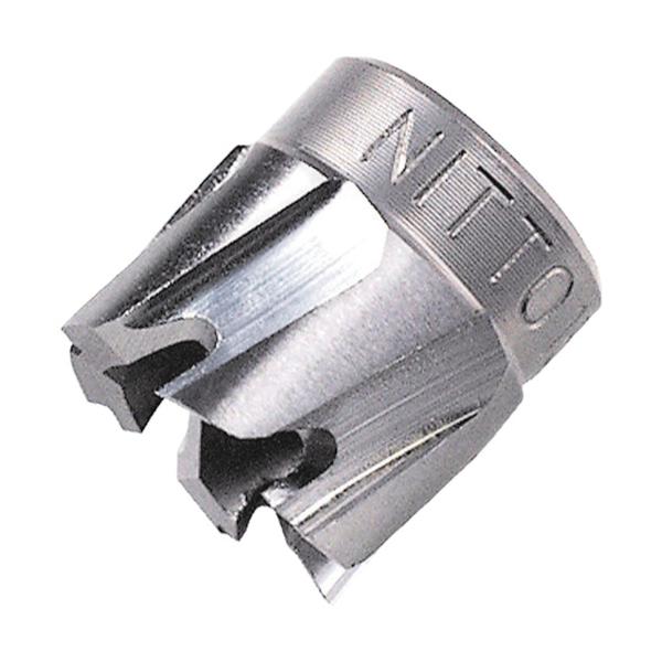 納期について：取寄品3〜5営業日目発送予定★欠品時除くメーカー名：日東工器(株)【 特長 】・高精度穴あけを実現した環状刃物です。【 用途 】・穴あけ能力:穴径11.5〜22mm。・被削材:軟鋼材。【 仕様 】品名:日東 ミニブローチ 11...