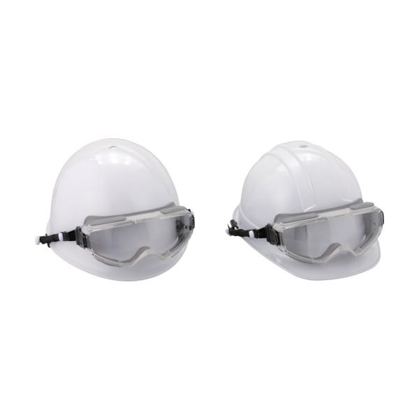 納期について：取寄品3〜5営業日目発送予定★欠品時除くメーカー名：東洋物産工業(株)【 特長 】・眼鏡をかけたまま、ご使用いただけます。・4箇所に開閉ベンチレーションが付いております。・目に有害な紫外線を99.9％カットするレンズを使用して...