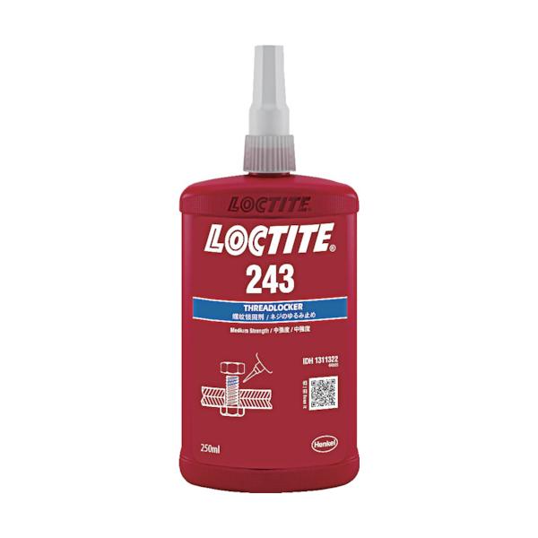 納期について：取寄品3〜5営業日目発送予定★欠品時除くメーカー名：ヘンケルジャパン(株)ACM事業部【 特長 】・ねじや軸などの金属部品のすき間に入り空気が遮断されると硬化します。(空気にふれているときは硬化しません)・1液性のため作業の簡...